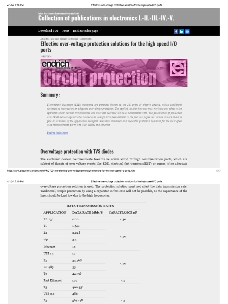 ESD Notes | PDF | Hdmi | Electrostatic Discharge