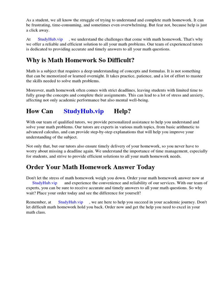 Get My Math Homework Answer | PDF | Mathematics | Homework