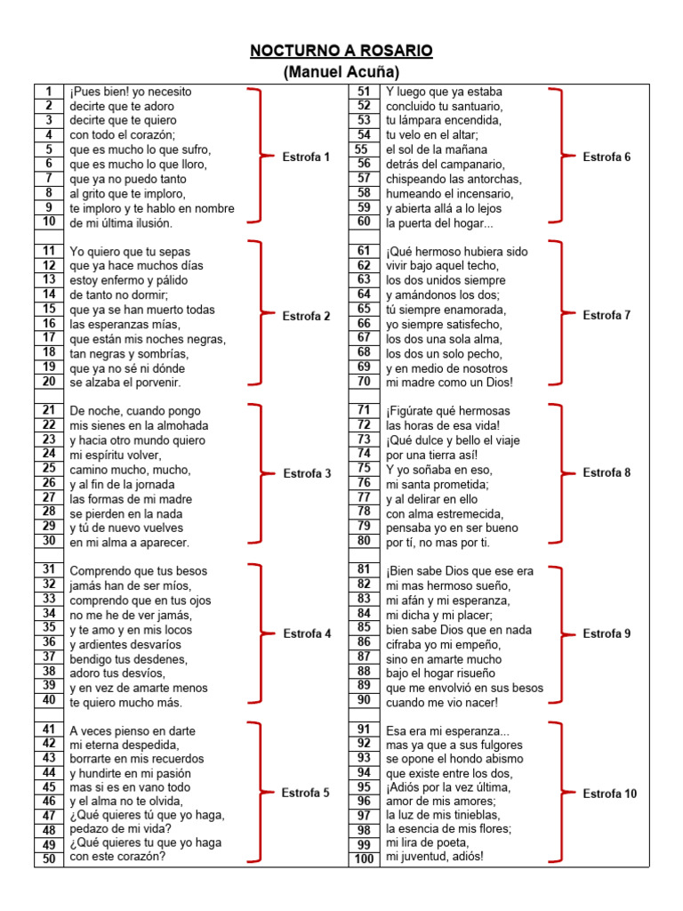 Nocturno A Rosario | PDF