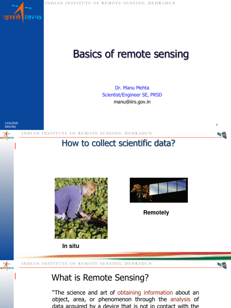 IIRS - RS&GIS Complete Material | PDF | Electromagnetic Radiation ...