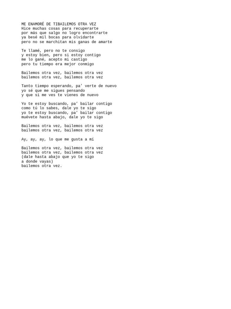 Bailemos Otra Vez | PDF