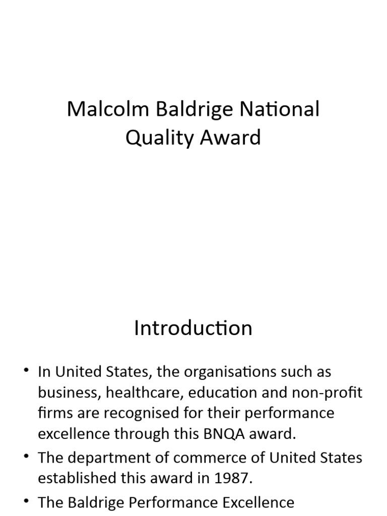 Malcolm Baldrige Award | PDF | Customer | Health Care