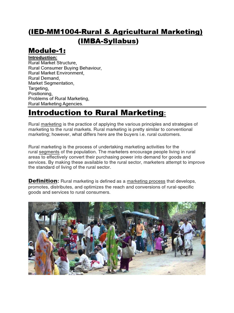 Ied Imba Ram Module 1 PDF | PDF | Marketing | Economies