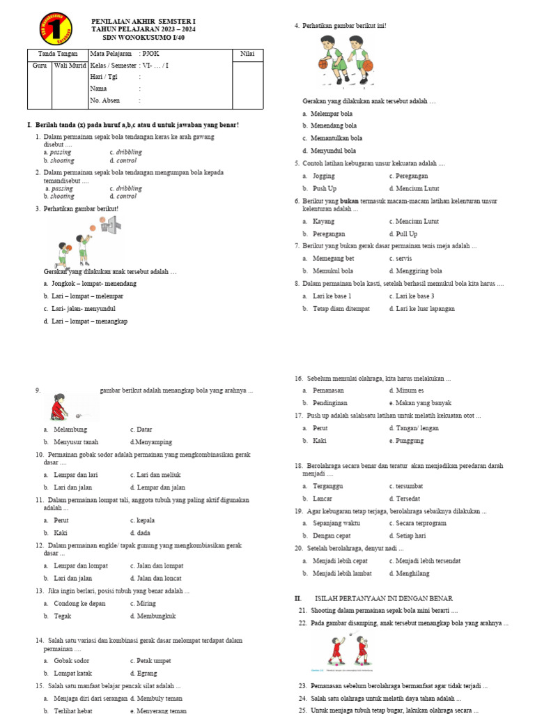 Pas Pjok Kelas 6 | PDF