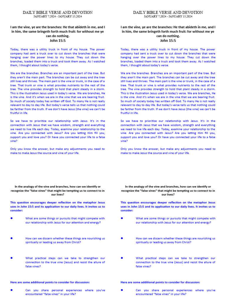 Young People Devotional (2024) | PDF | Trees | Jesus