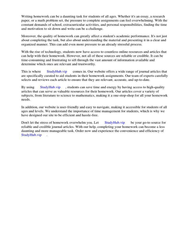 Homework Journal Articles | PDF | Homeschooling | Homework