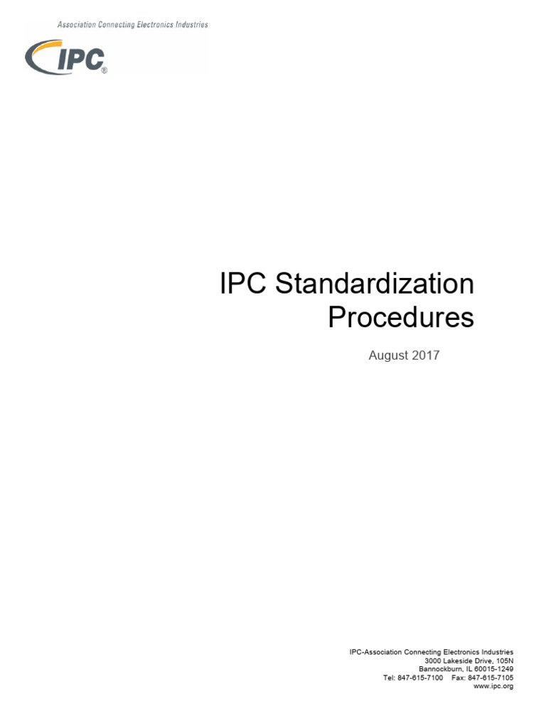 IPC-Standardization-Procedures | PDF | Committee | Patent