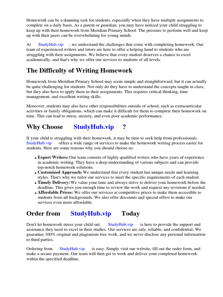 Meridian Primary School Homework | Download Free PDF | Homework | Http Cookie
