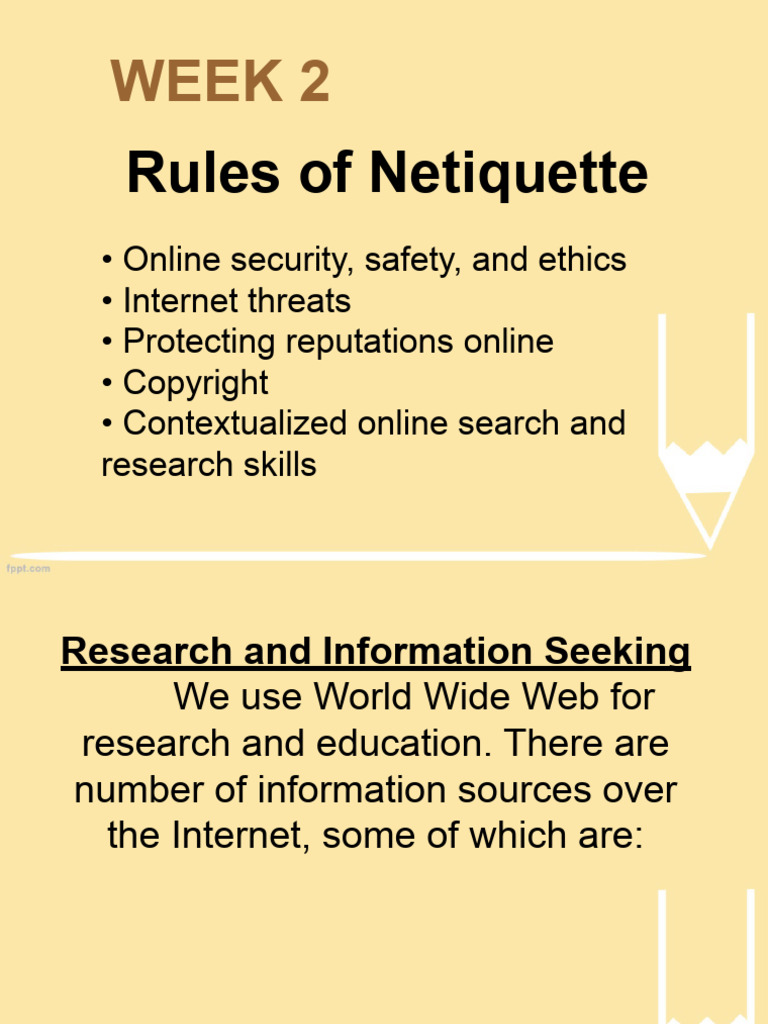 Q1 - Week 2 Rules of Netiquette | PDF | Malware | Security
