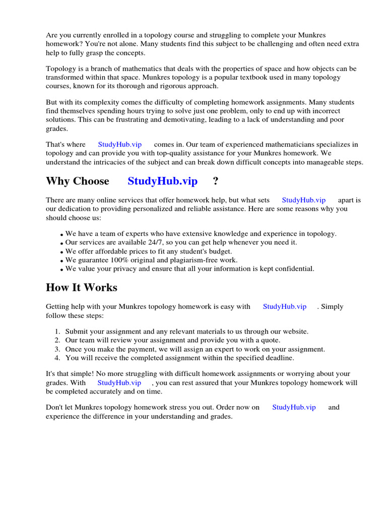 Munkres Topology Homework | PDF | Compact Space | Topology