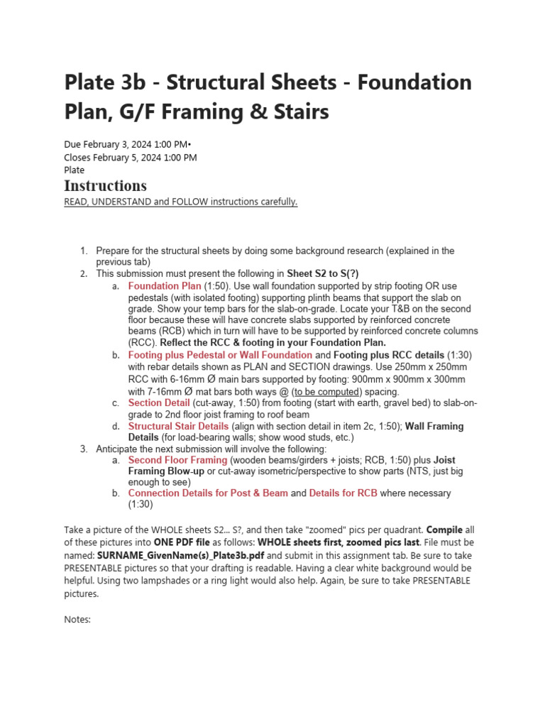 Foundation Plan | PDF | Framing (Construction) | Foundation (Engineering)