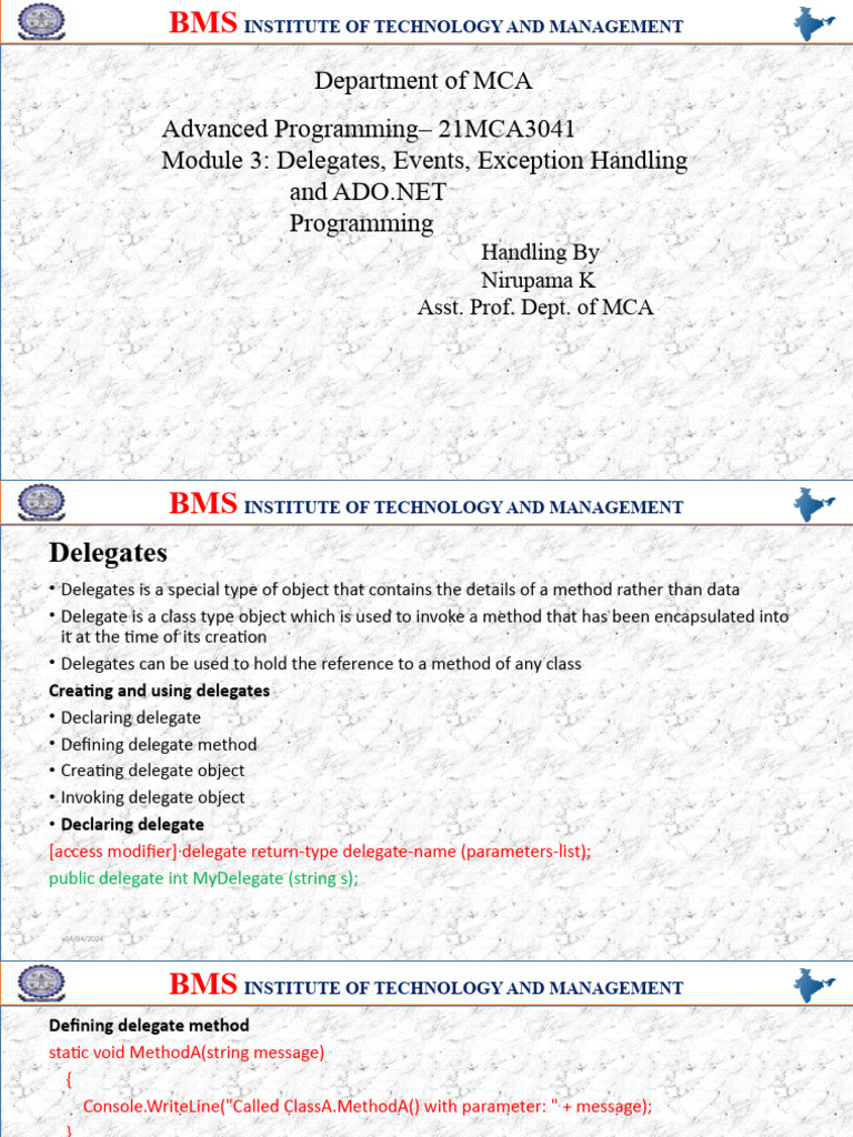 Module 3 | Download Free PDF | Method (Computer Programming) | C Sharp (Programming Language)