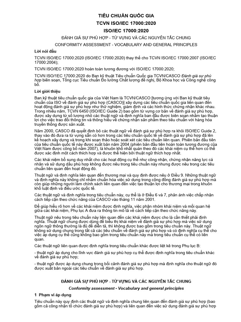 Tieu chuan viet nam ISO_IEC1700 | PDF