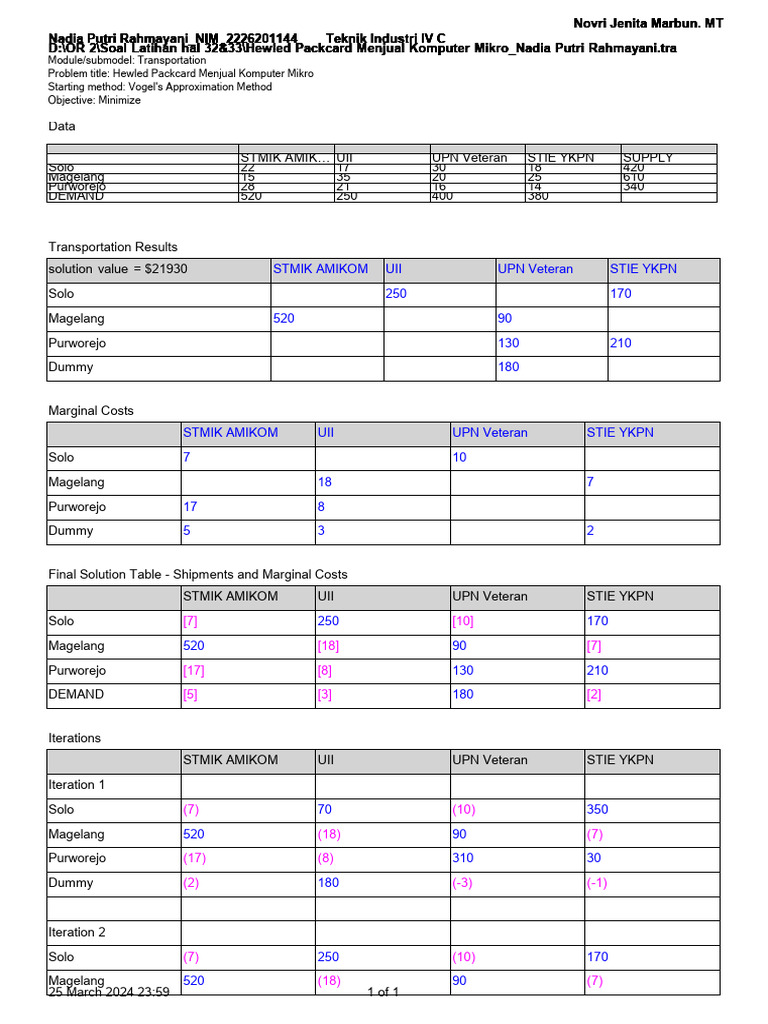 Hewled Packard Mikro Computer Transport | PDF | Applied Mathematics ...