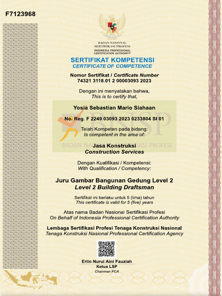 SERTIFIKAT PUPR | PDF