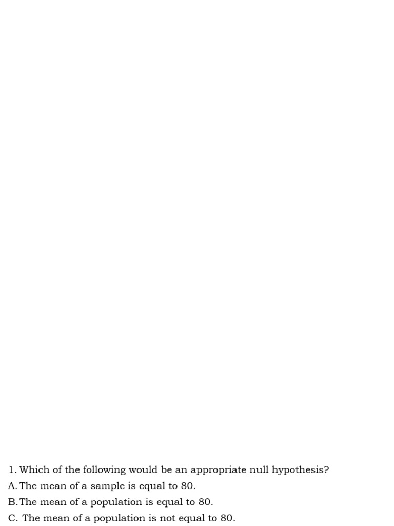 Reviewer 4th Quarter | PDF | Hypothesis | Null Hypothesis