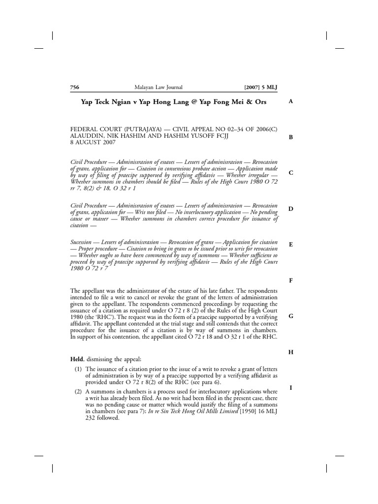 Citation Procedure for Revoking Grant | PDF | Summons | Probate