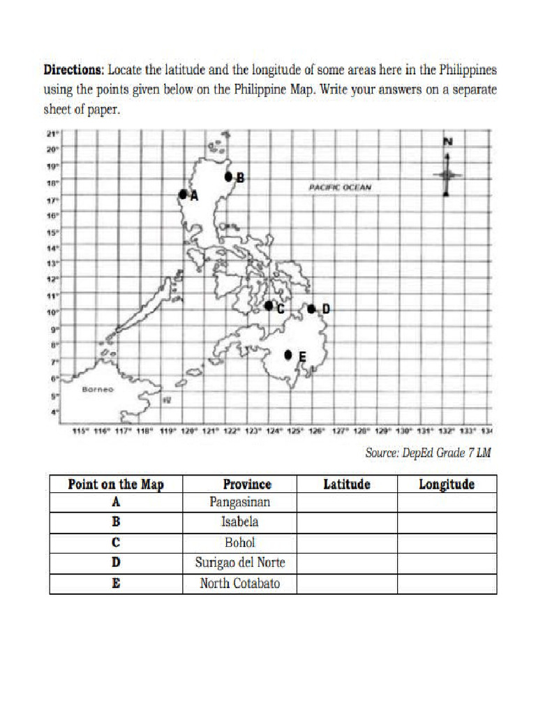 Activity - Using Latitude and Longitude | PDF