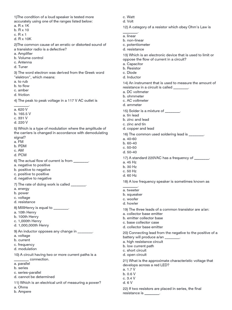 Electronics Exam | PDF | Rectifier | Electrical Network