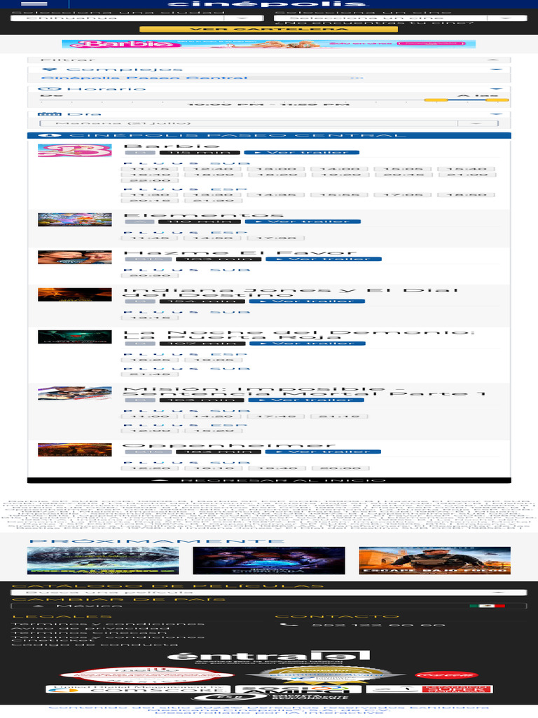 Cinépolis Paseo Central | PDF