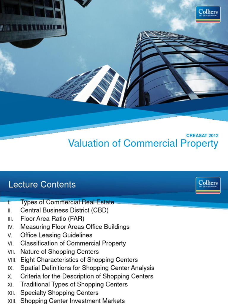 Commercial Property Valuation | PDF | Shopping Mall | Retail