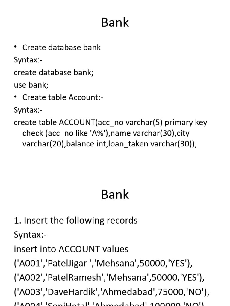Bank | PDF | Software Engineering | Computing