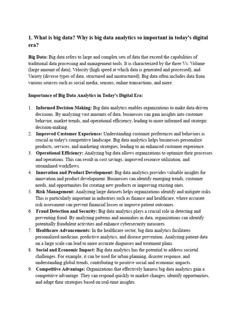 MID-1 | PDF | Apache Hadoop | Analytics