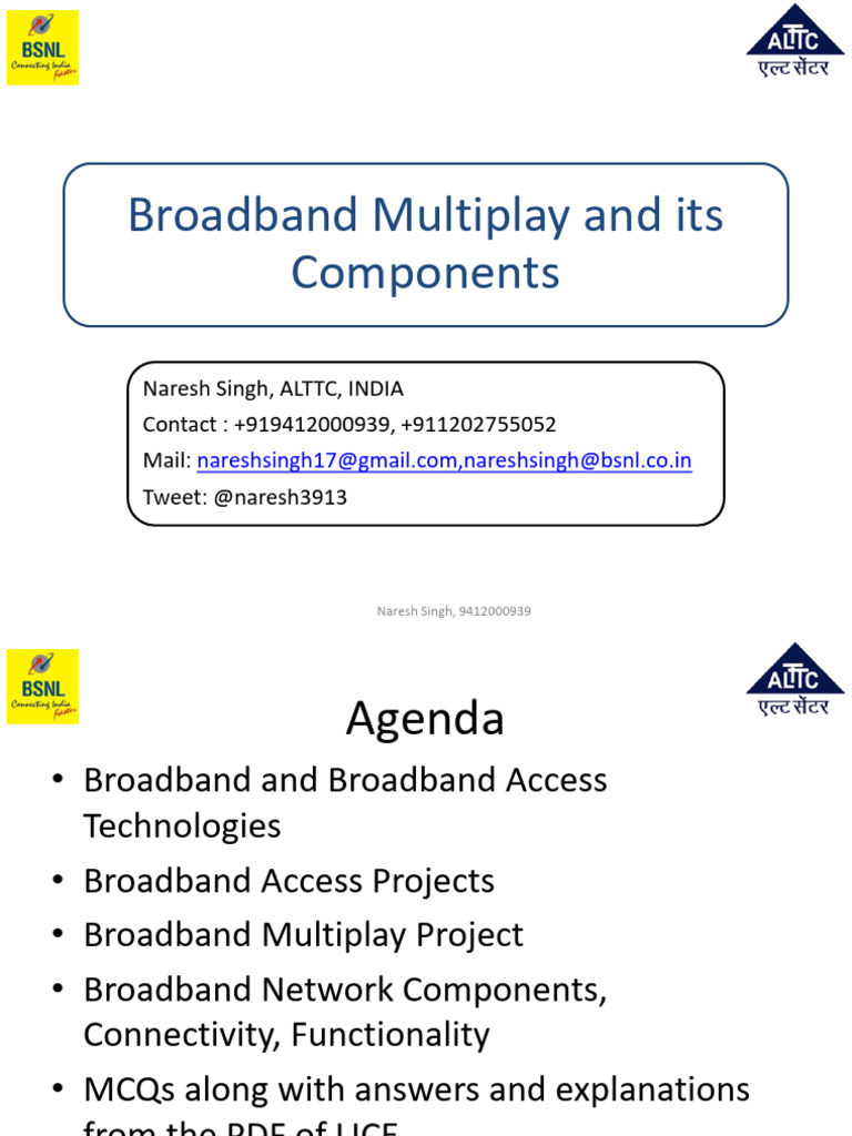 Broadband Multiplay Explained | PDF | Computer Network | Customer Premises Equipment