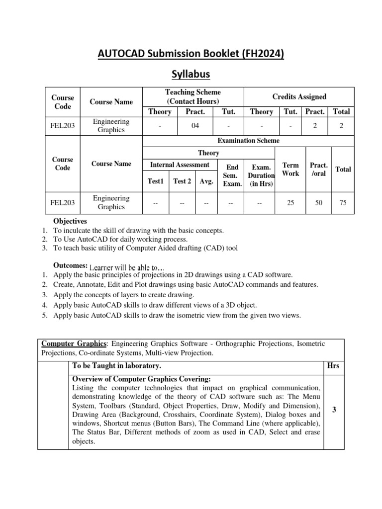 AutoCAD Booklet | PDF | Computing