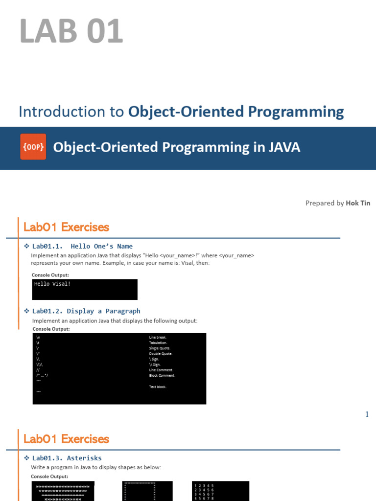 Lab 01 Pdf String Computer Science Command Line Interface 7482