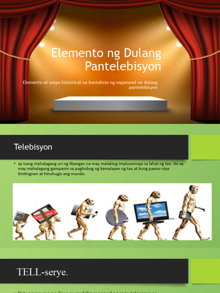 Elemento NG Dulang Pantelebisyon | PDF