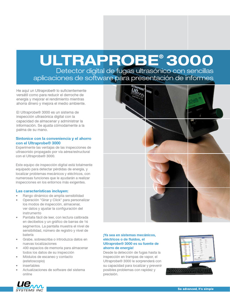 Ultraprobe 3000 | PDF | Ultrasonido | Ingeniería Informática