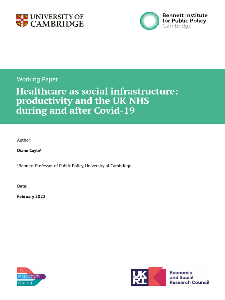 Healthcare As Social Infrastructure | PDF | National Health Service ...