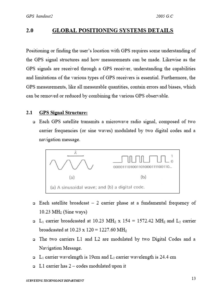 Unit-2 GPS Details | PDF | Global Positioning System | Modulation