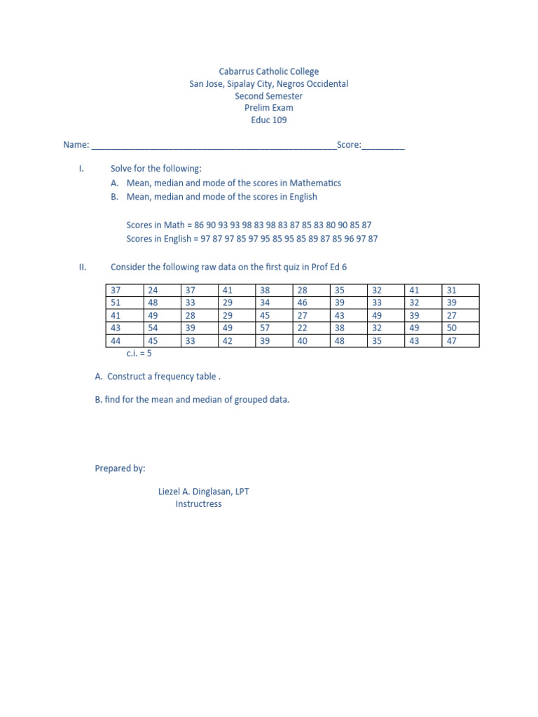Educ 109 Exam2 | PDF