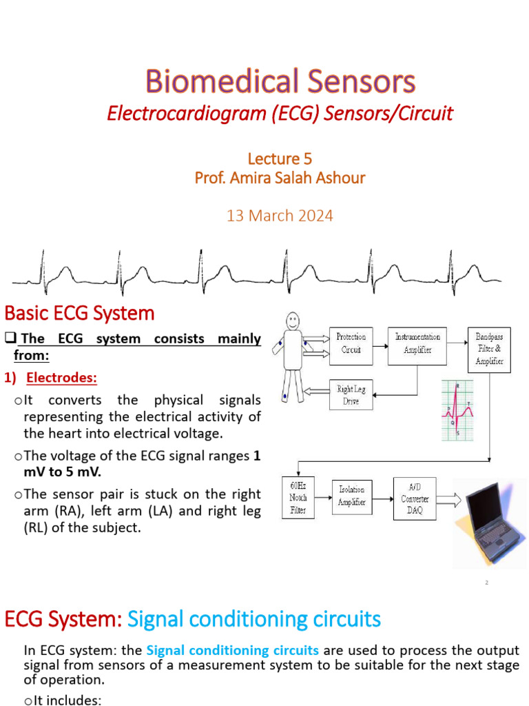 ECG Circuit Design and Protection Methods | PDF | Amplifier ...