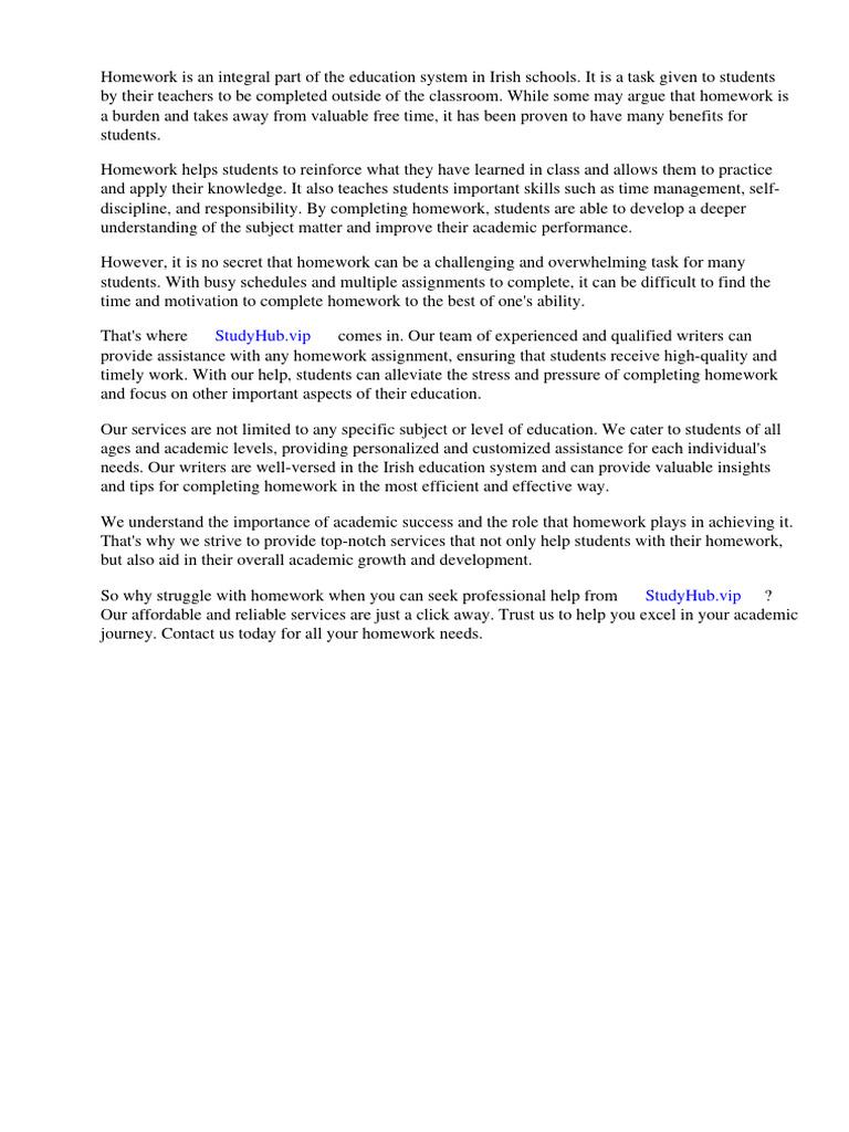 Homework Help for Irish Students | PDF | Schools | Homework