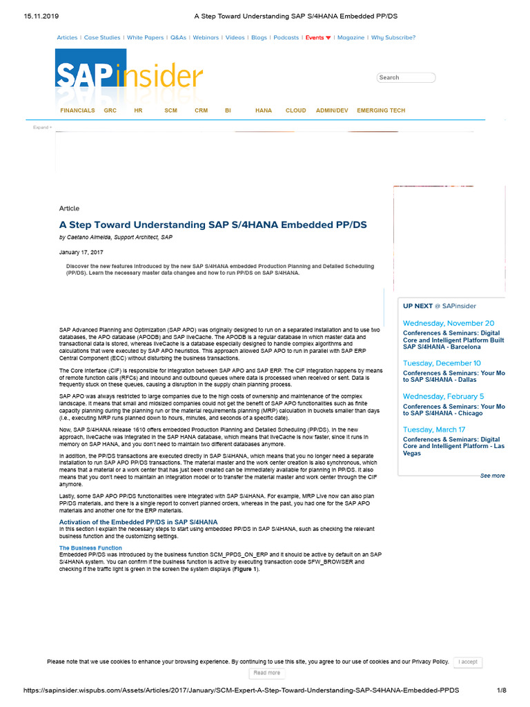 A Step Toward Understanding SAP S_4HANA Embedded PP_DS | PDF | Enterprise Resource Planning ...