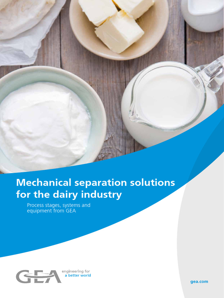 Mechanical Separation Solutions Dairy - tcm11 92942 | PDF | Milk | Dairy