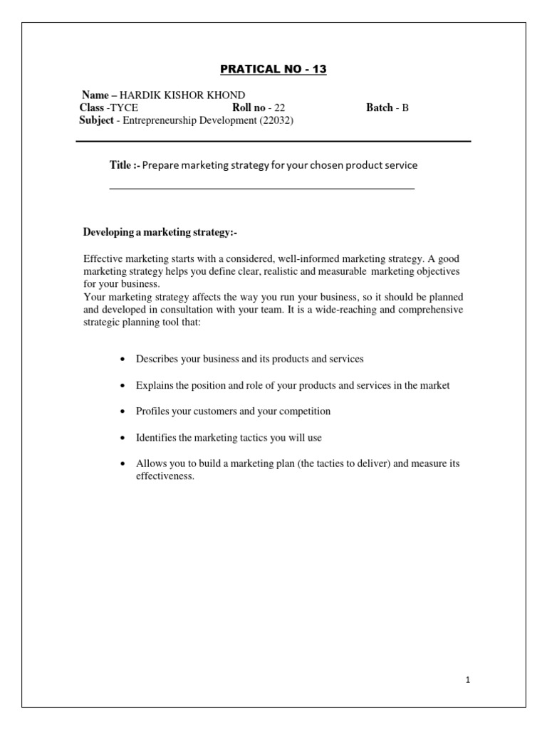 Edp 13 HKK | Download Free PDF | Marketing | Marketing Strategy