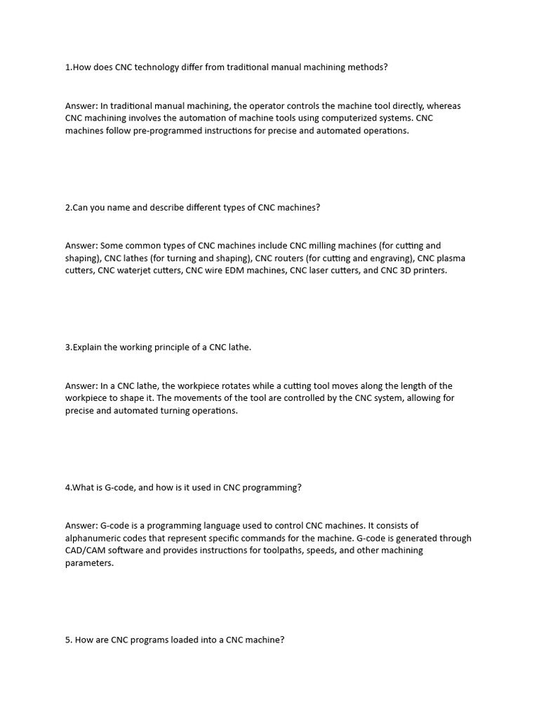 Cnc Machine | PDF | Numerical Control | Machining