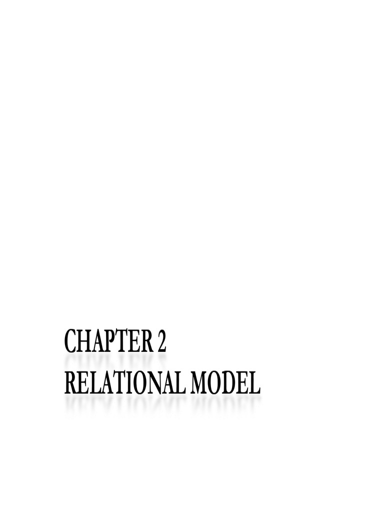 Relational Model Relational Model | PDF | Relational Model | Computing