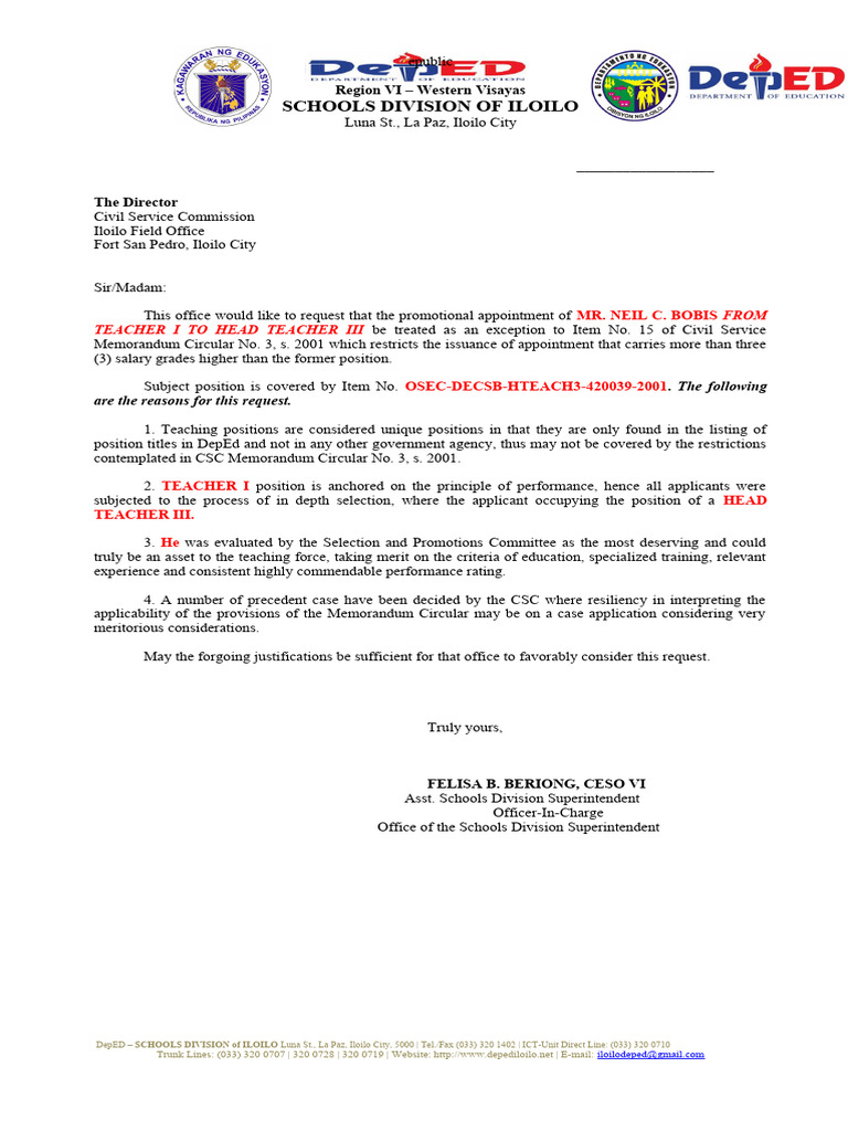 Justification For Promotion | PDF | Justice | Crime & Violence