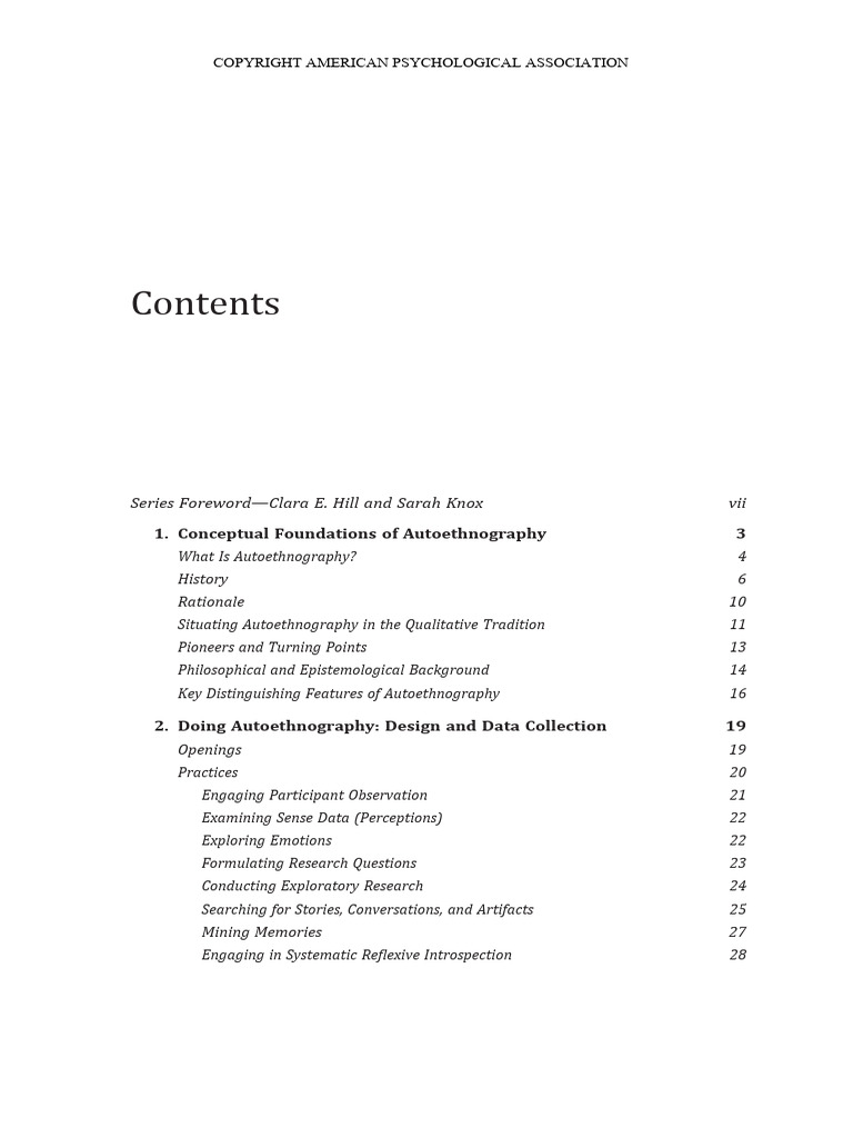 Essentials Autoethnography Sample Chapter | PDF | Methodology | Ethnography