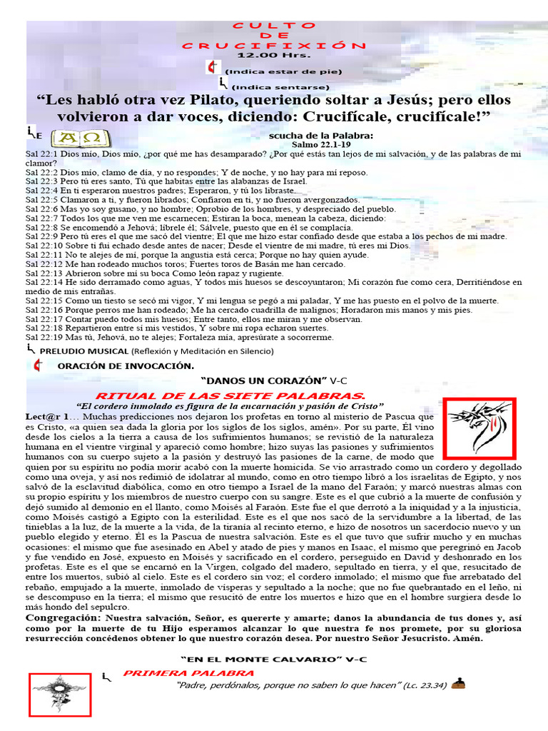 7 Abr 23 Boletin Imp 1.7 Crucifixion Pas | PDF | Jesús | María, madre de Jesús