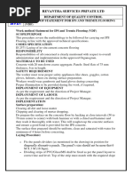 Work Methodology For VDF | PDF | Concrete | Flooring