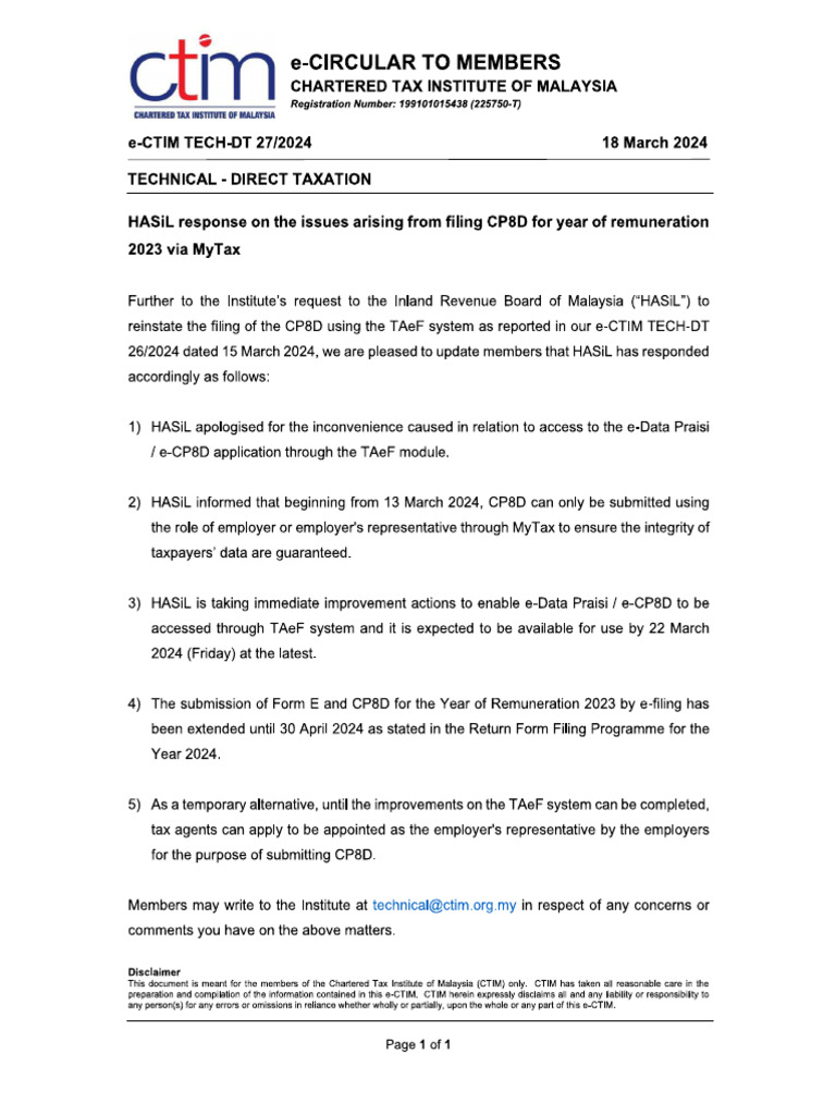CTIM - IRB Response To CP8D | PDF