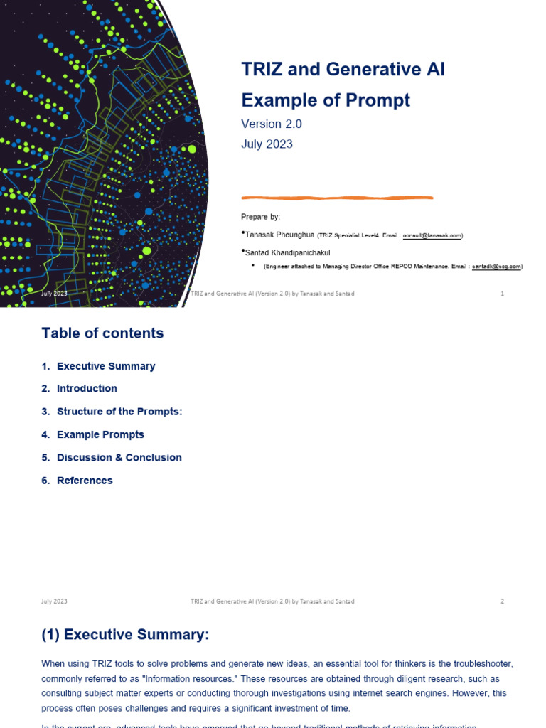 TRIZ and Generative AI (V.2.0) | PDF | Welding | Construction