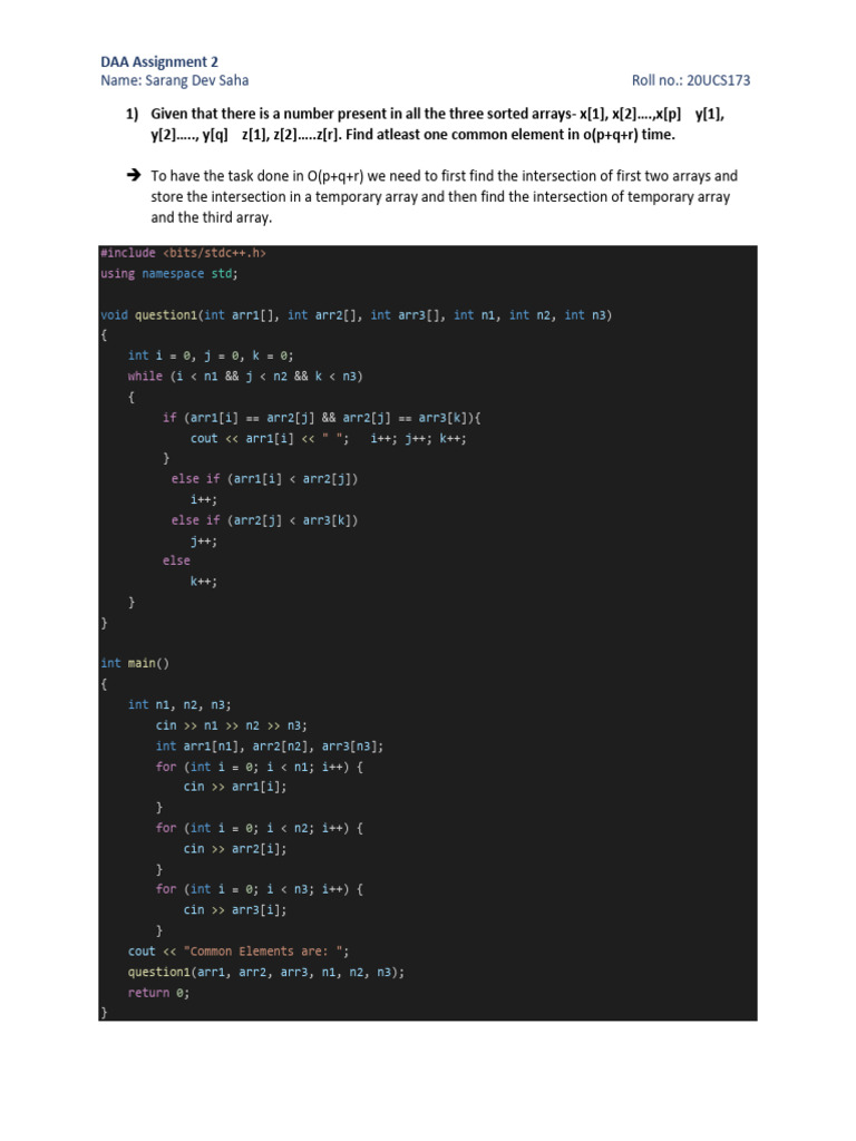 20UCS173 Assignment2 | PDF | Computer Programming | Software Engineering