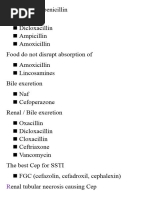Antibiotic Cross-Sensitivity Chart | PDF | Antibiotics | Drugs